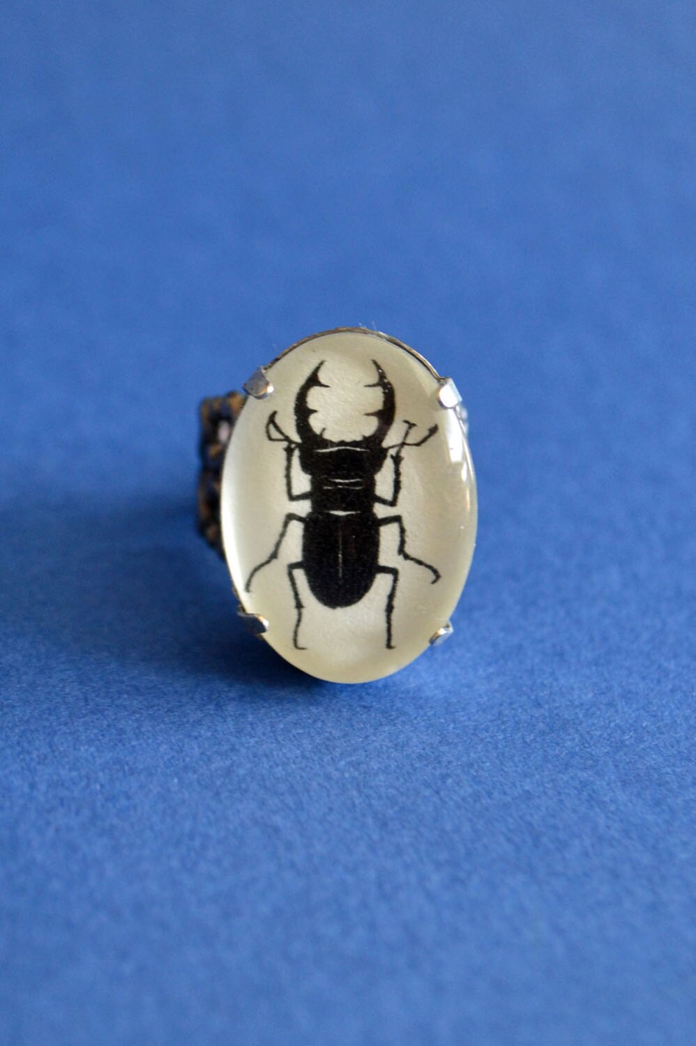 STAG BEETLE Ring Silhouette Jewelry - Etsy