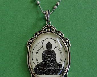 OM SYMBOL Necklace Pendant on Chain Silhouette Jewelry | Etsy