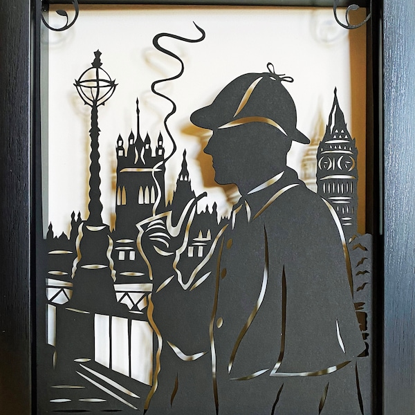 Sherlock Silhouette - Etsy