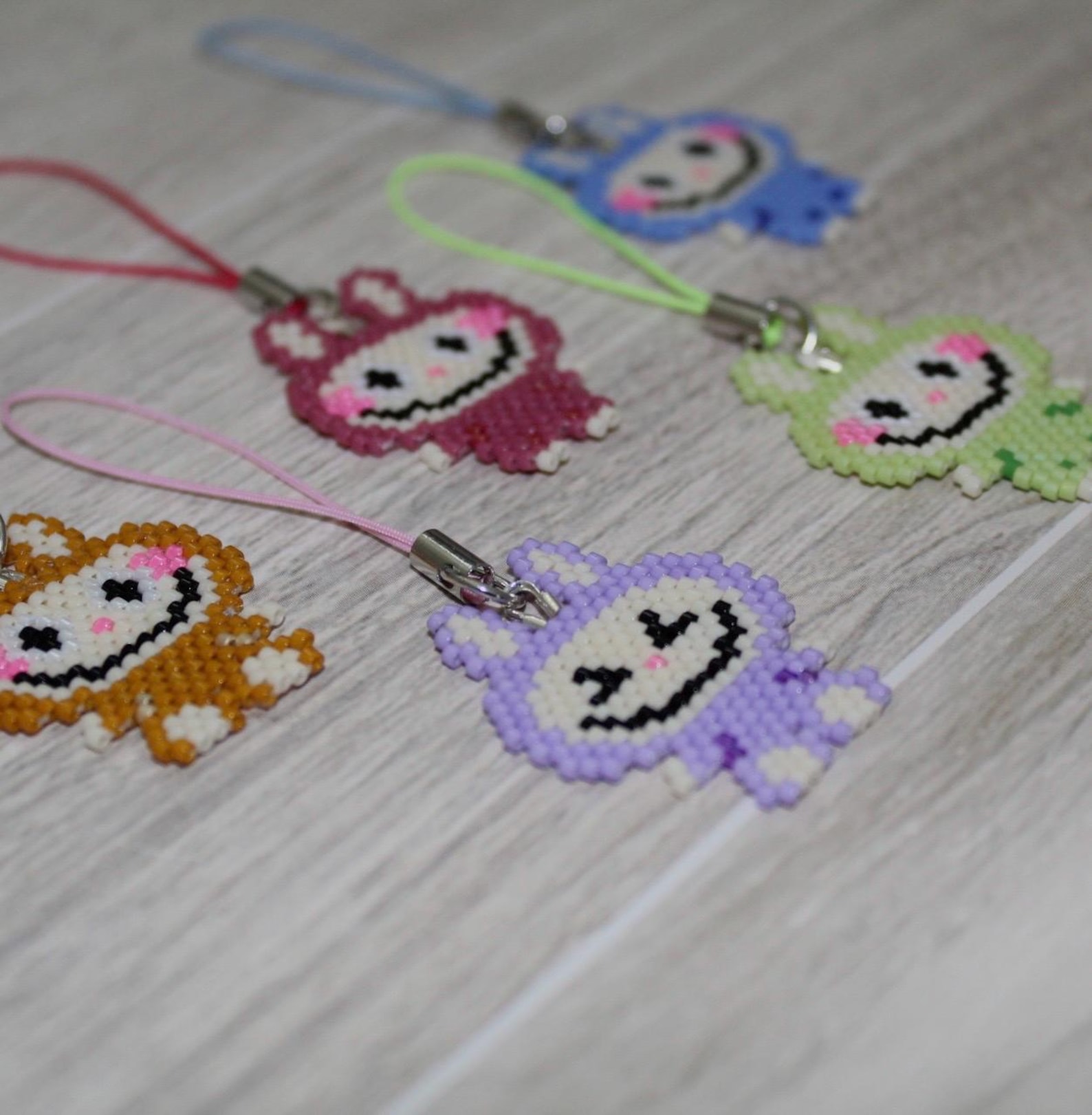 Beaded Labubu Charm Strap / Handmade - Etsy