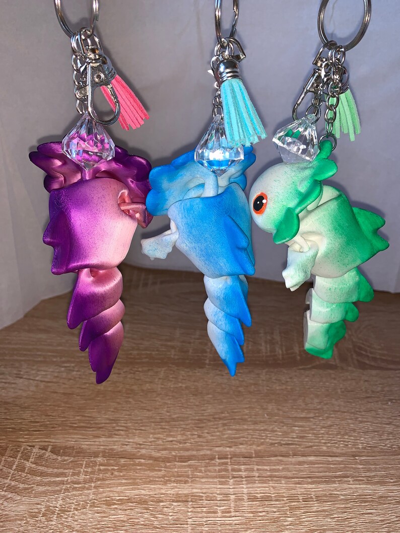 Axolotl, Keychain, Cute, 3d, Gift, Custom Made, Water Creature, Big ...