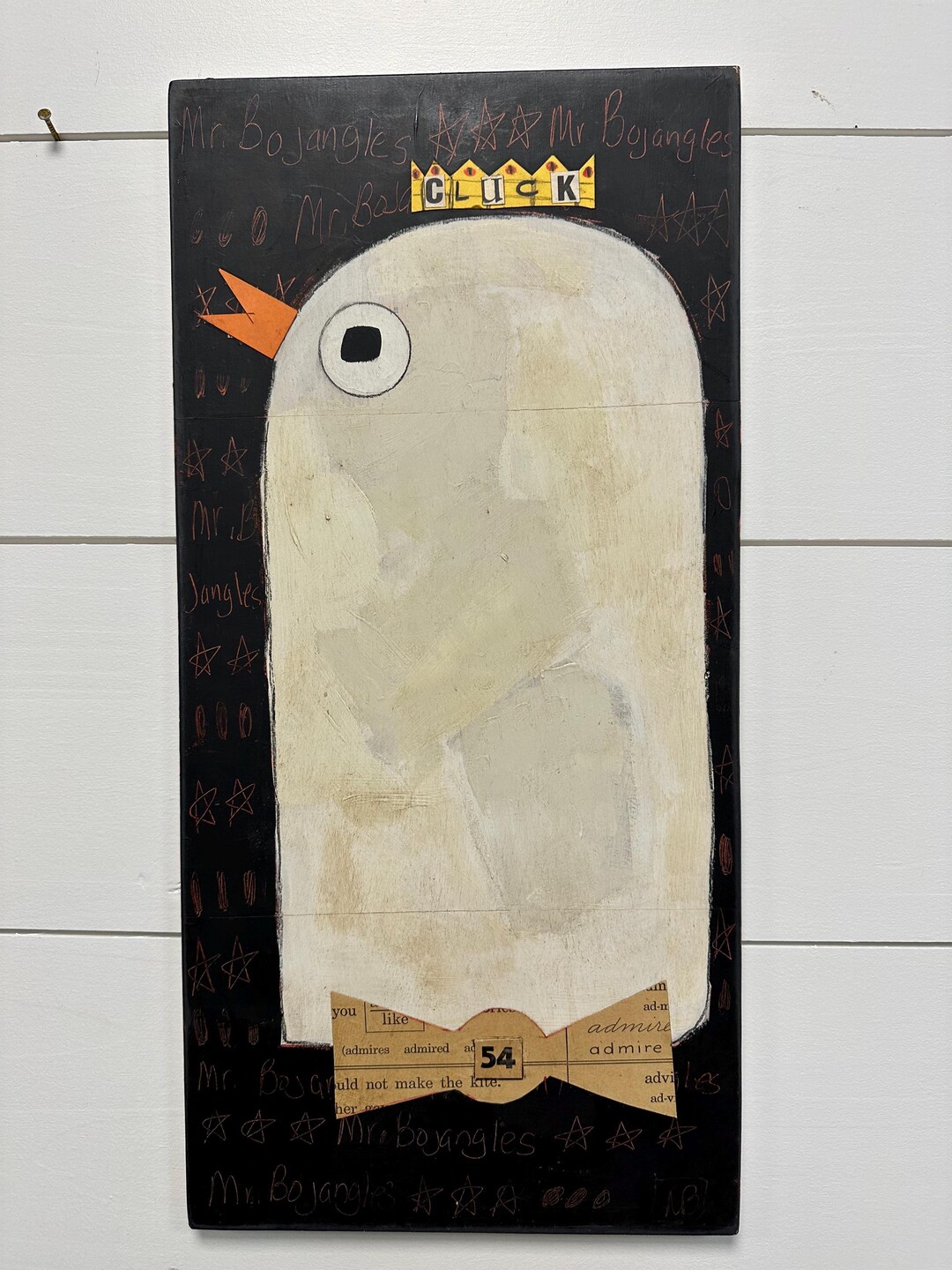 Mr. Bojangles - Original Folk Art Wall Hanging - Etsy