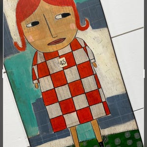 Ms. Velma Original Folk Art Wall Hanging - Etsy