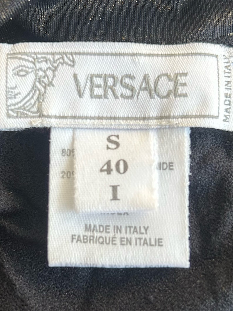 2004 Versace Runway Documented Spring Summer Gold Bronze Metallic ...