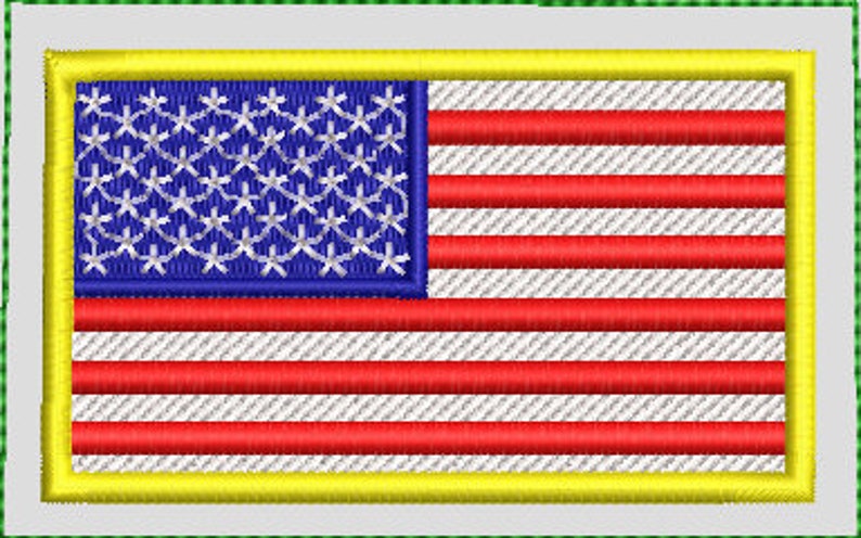 American Flag Embroidery Digital File Download,american Flag for Patch ...