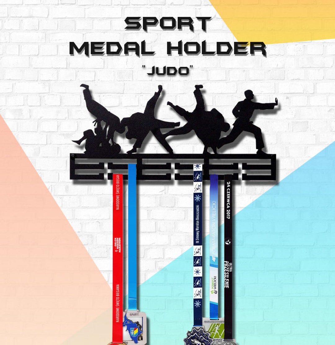 Judo Medal Holder, Metal Judo Display Medal Hanger, Martial Arts Gift ...