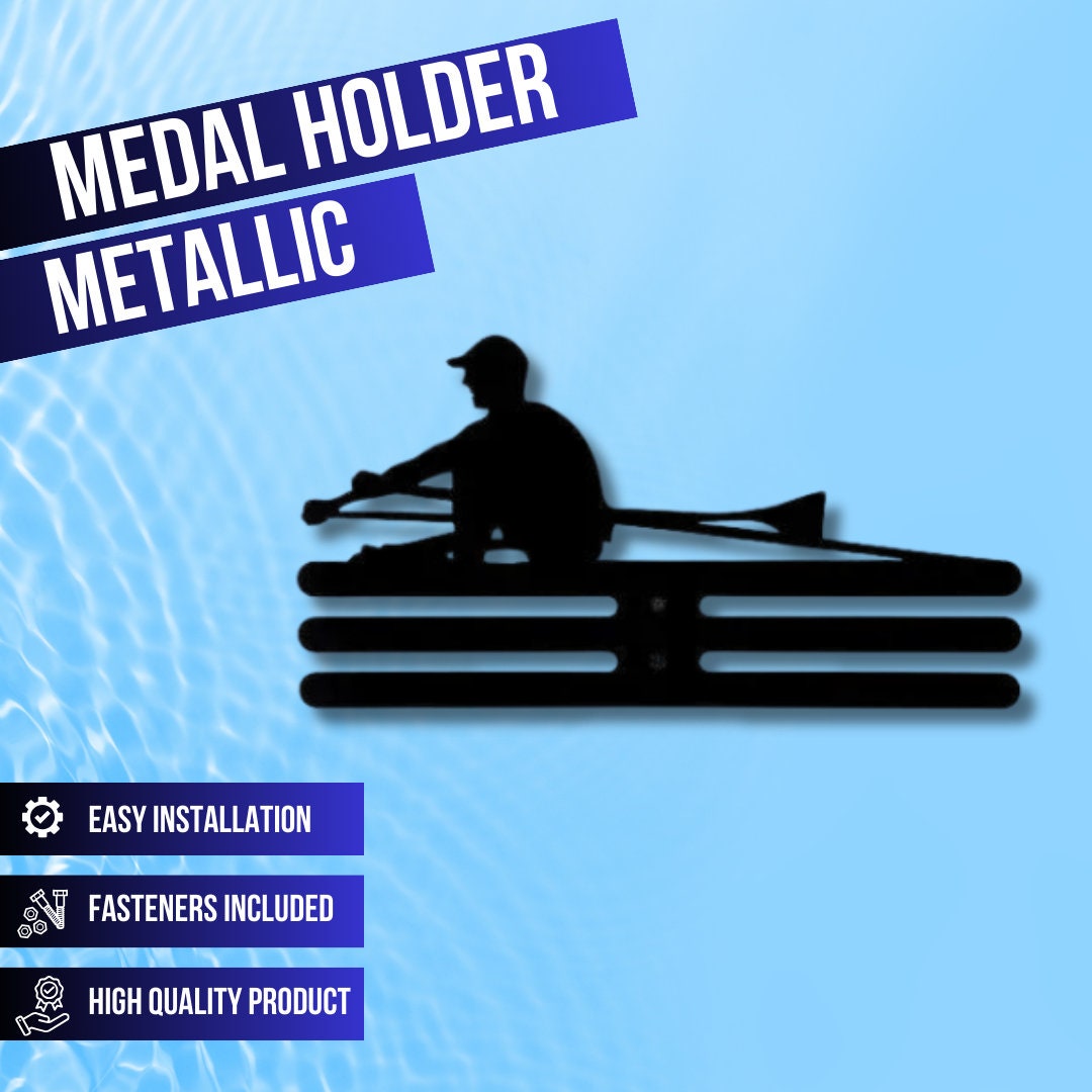Rower Award Display, Medalist in Rowing, Medal Display Awards Sign ...