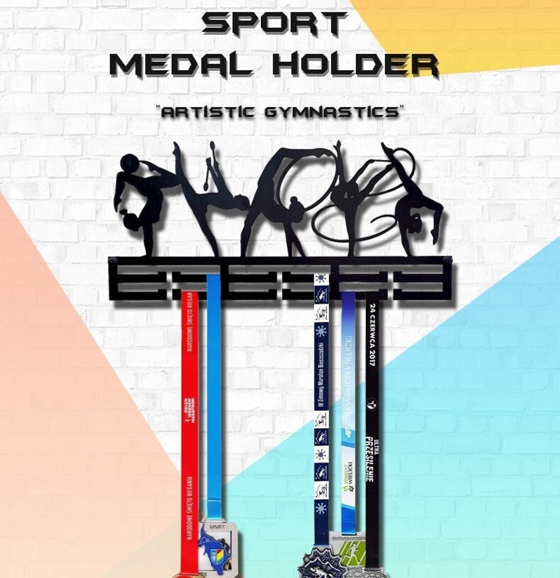 Gymnastics Medal Metal Holder, Rhythmic Gymnastics Medal Hanger ...