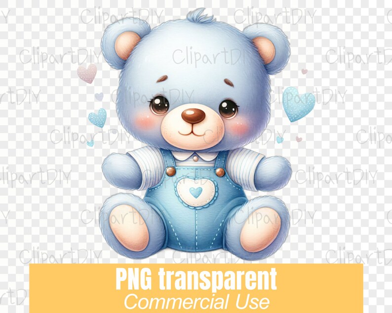 Watercolor Teddy Bear Clipart, Teddy Bear Png, Teddy Bear, Bear Clipart ...