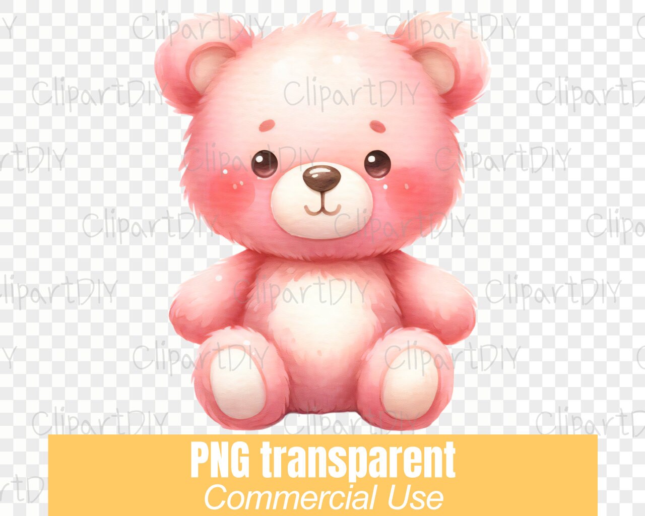 Watercolor Teddy Bear Clipart, Teddy Bear Png, Teddy Bear, Bear Clipart ...