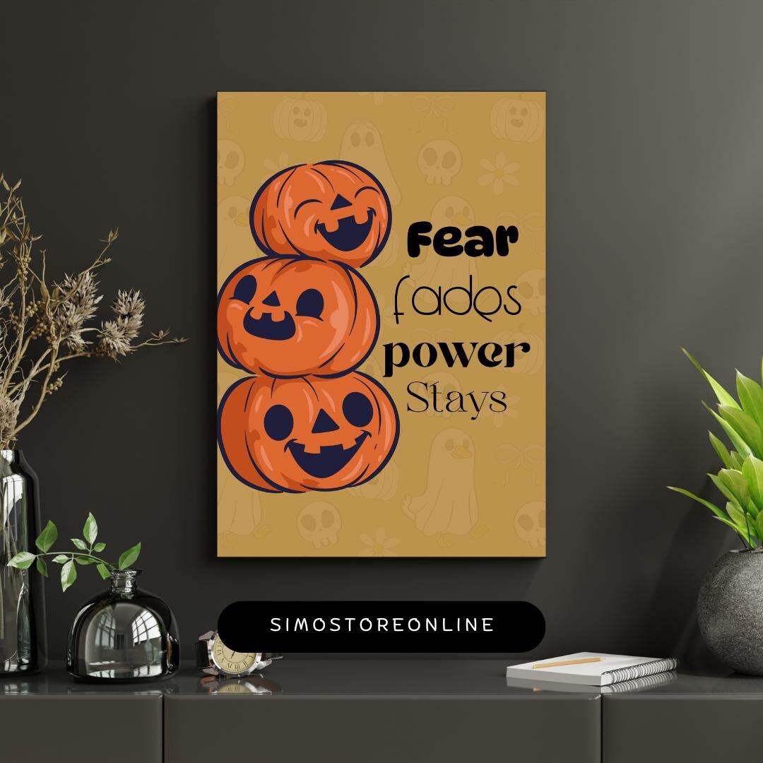 Halloween Quote Wall Art Printable Pumpkin, Spooky Wall Art Printable ...