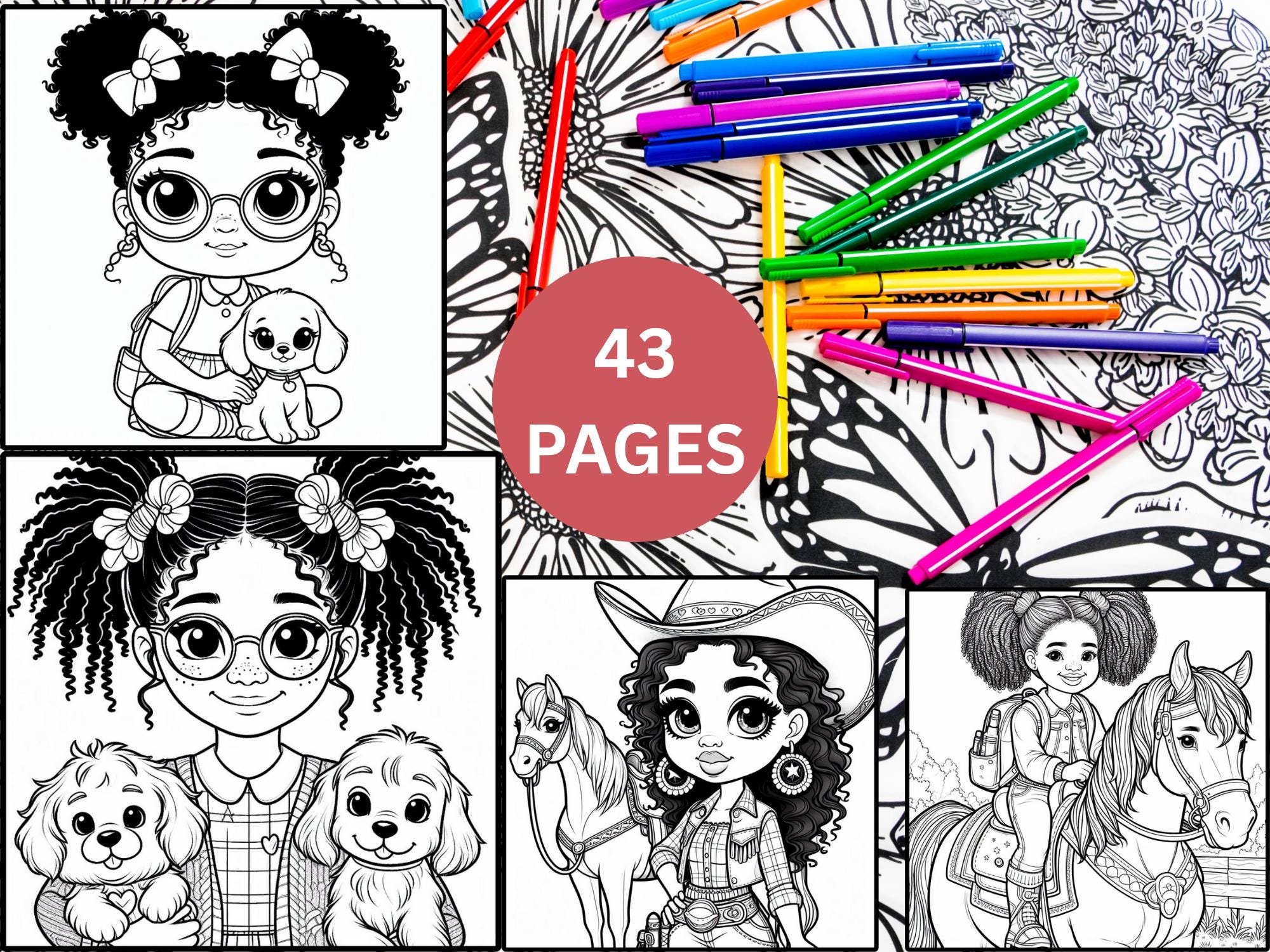 Girls Coloring Book | Printable Coloring Pages for Girls | Cute & Fun ...