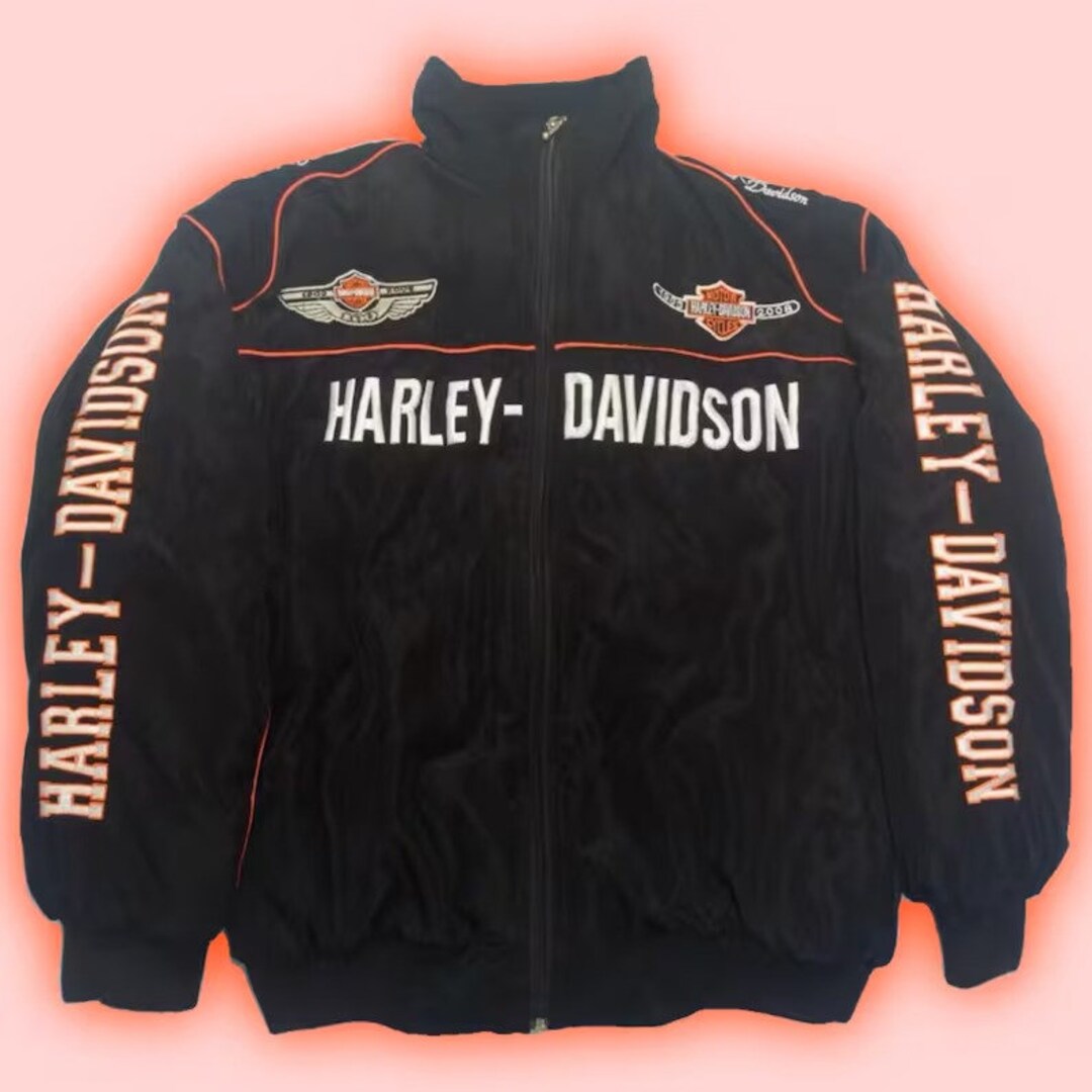 Harley Davidson Jacket Vintage Jacket Racing Bomber Jacket Streetwear ...