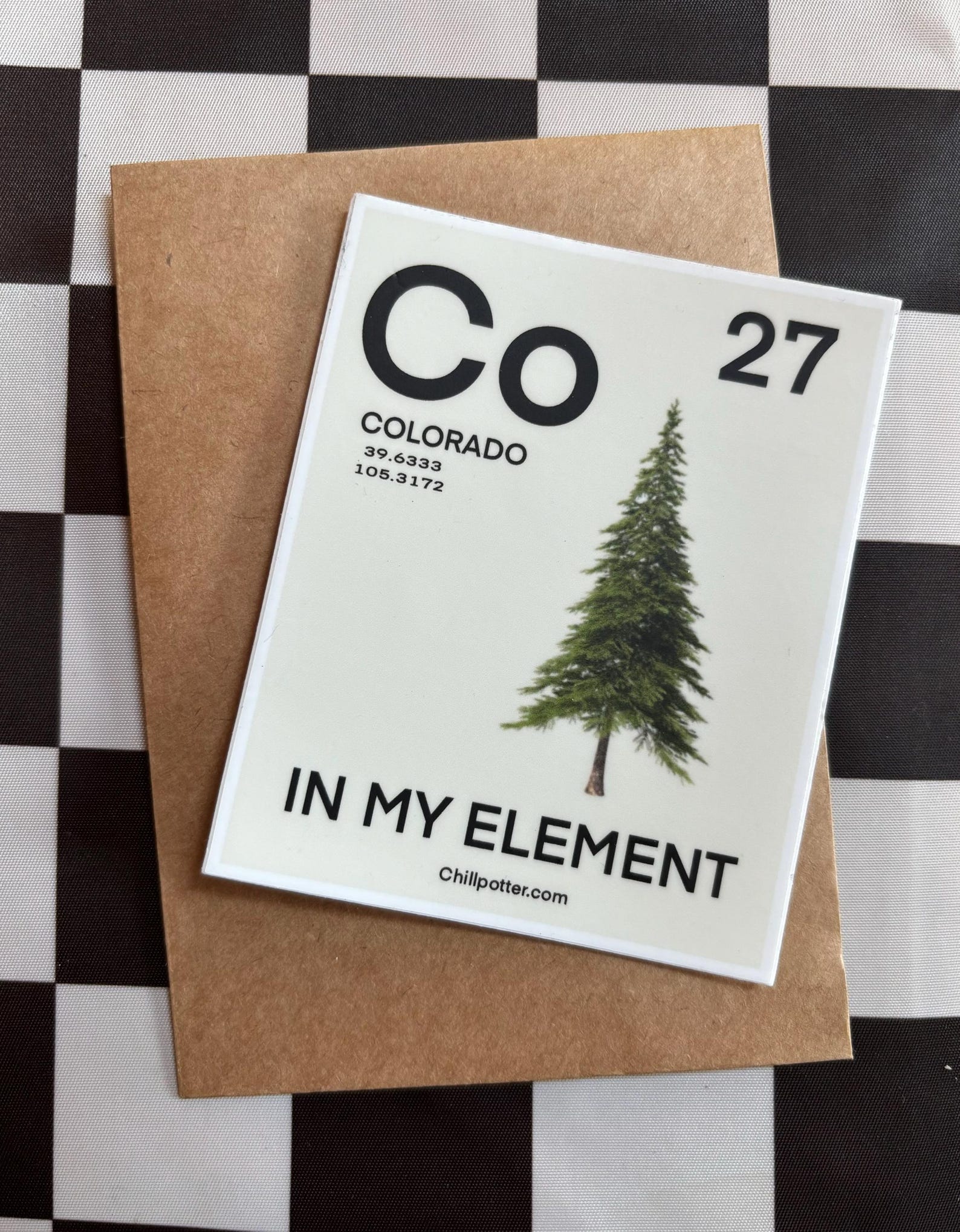 Colorado Periodic Table “in My Element” Sticker 4x3in - Etsy