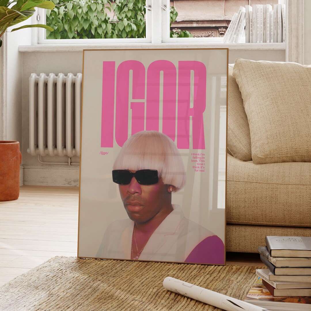 Tyler the Creator IGOR Poster Music Wall Art Print, Album Room Decor ...