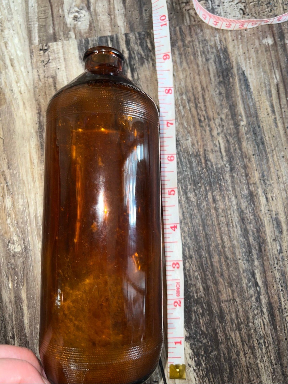 Antique Vintage Amber Color Apothecary Bottles Jars Beer Lot of 4 ...