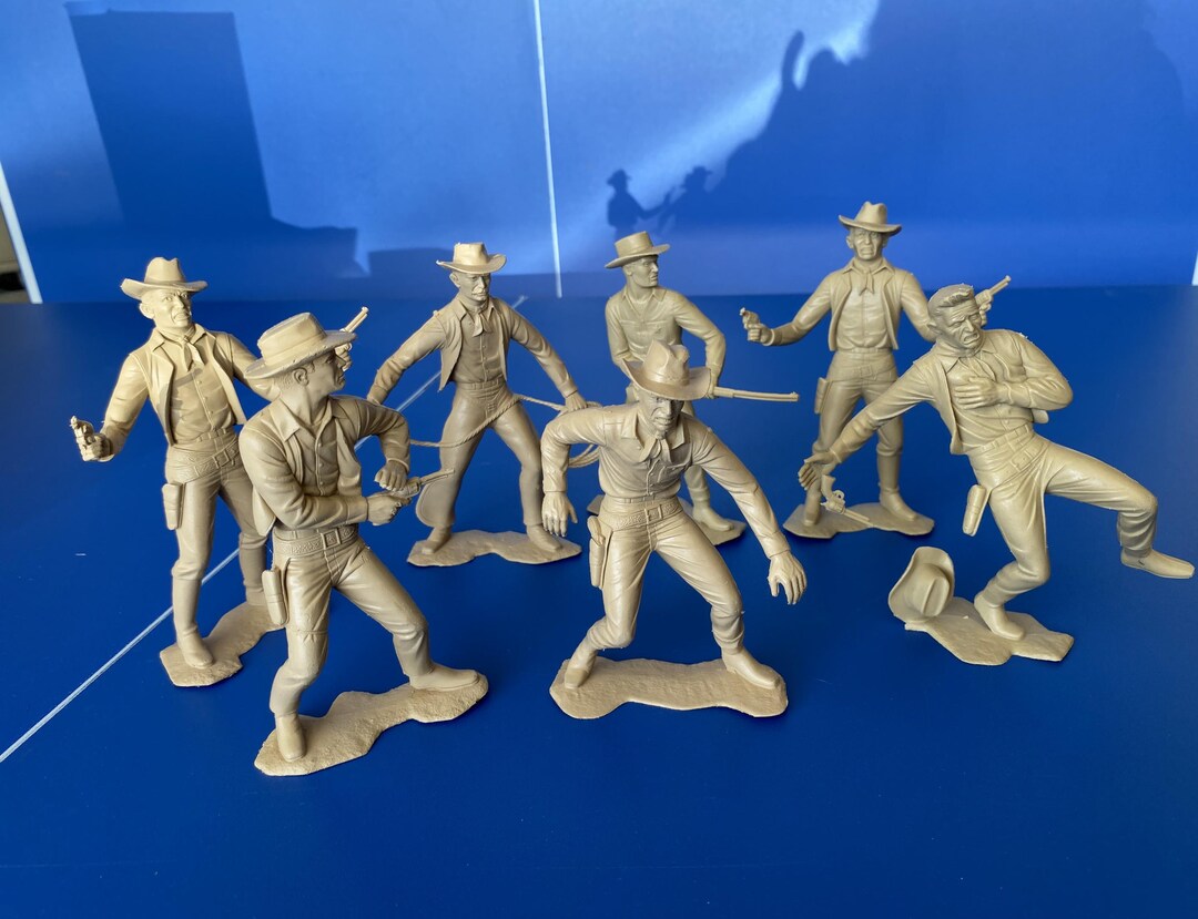 Marx Cowboy 6 Inch Set of 7 Vintage 1960’s Figures - Etsy
