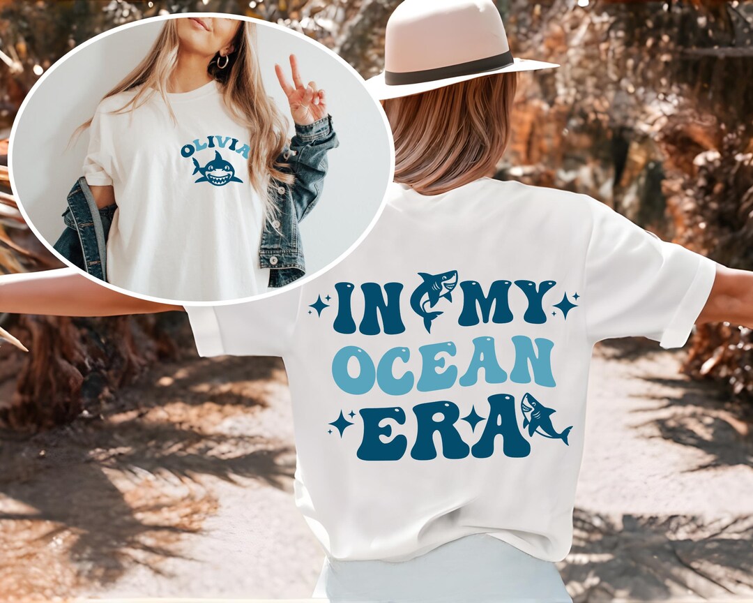 Personalized Ocean Era Shirt, Summer Beach Tee - Etsy