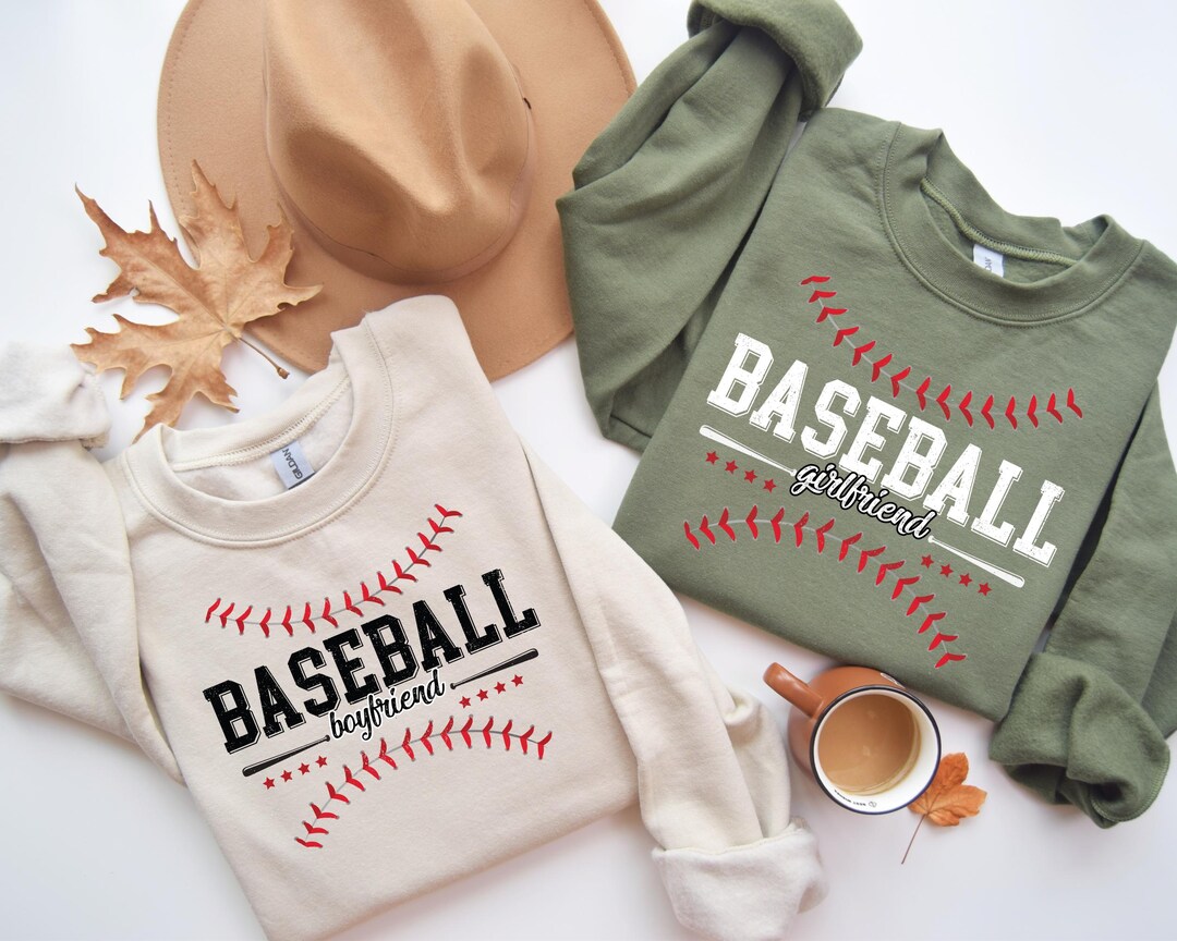Baseball Girlfriend Boyfriend Sweatshirt, Game Lover Hoodie, Sports ...