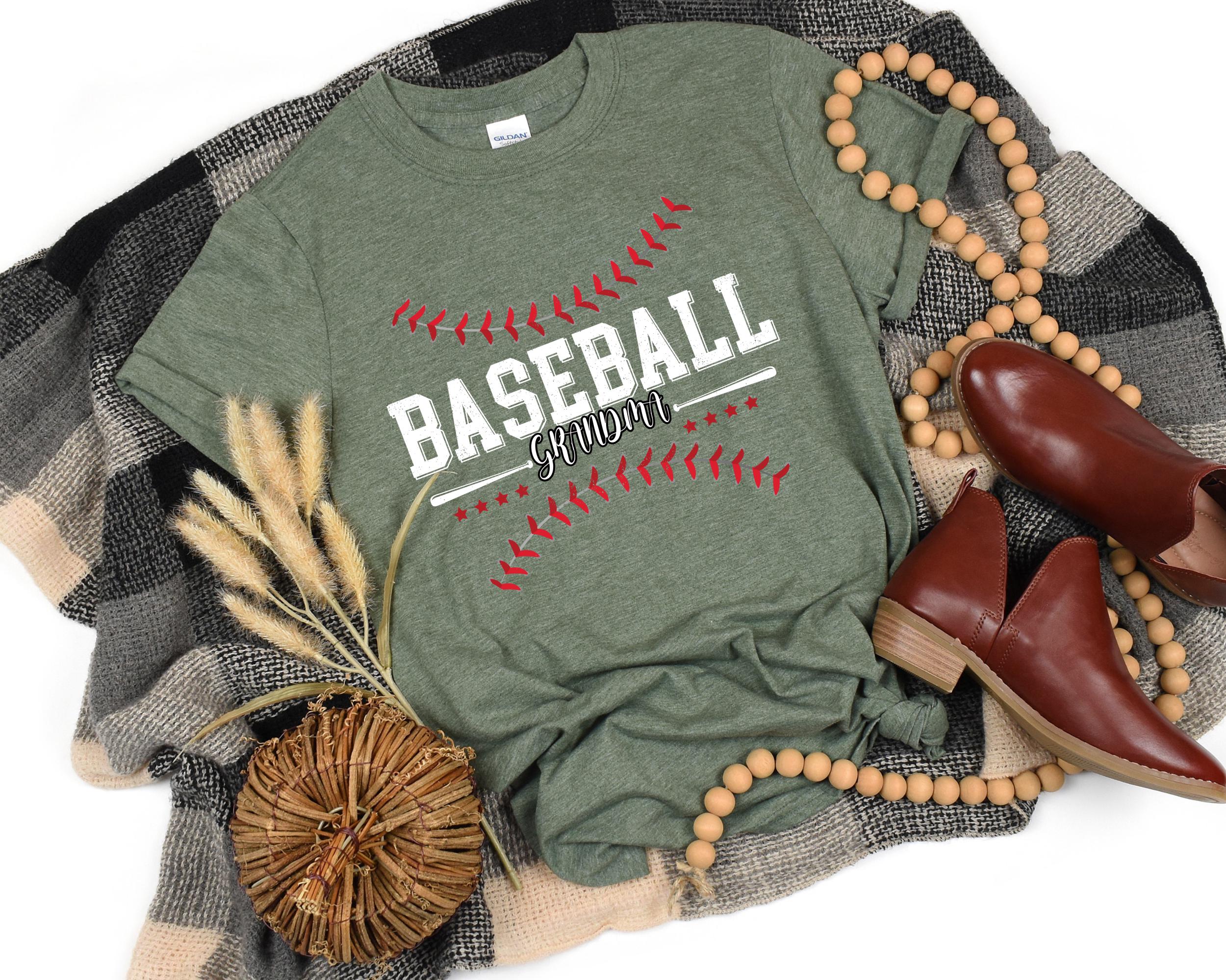 Baseball Grandma Shirt, Grandma Baseball, Grandma Baseball T-shirt ...