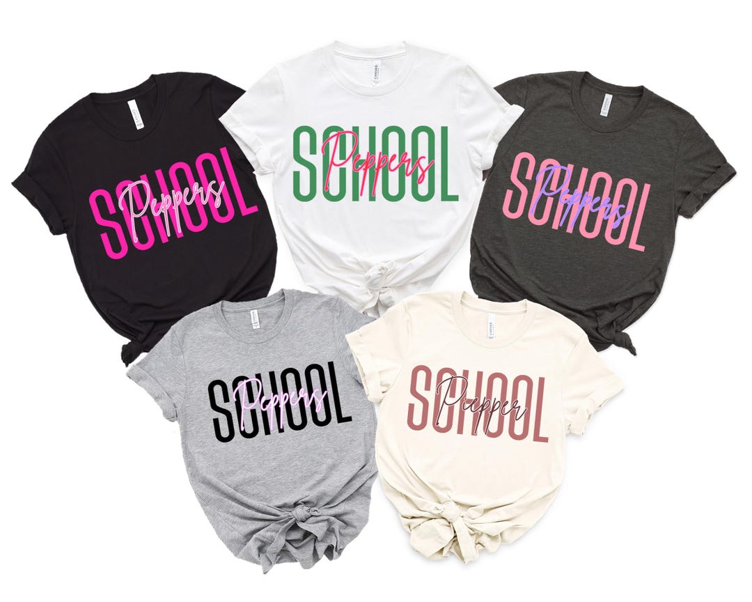 Custom Mascot Shirt, Personalized School Spirit Tee - Etsy