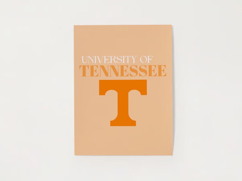 University of Tennessee Digital Poster Prints, Set of 6 - Etsy