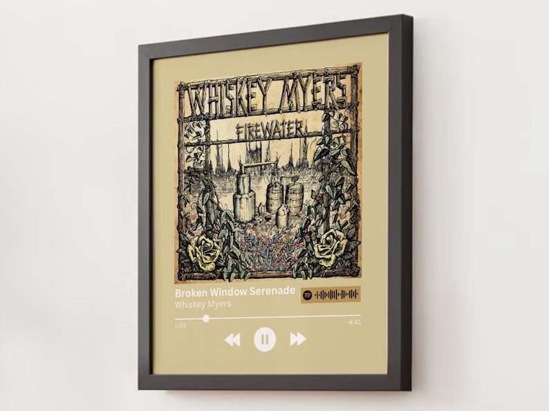 Whiskey Myers Broken Window Serenade Song Digital Poster Print Download ...