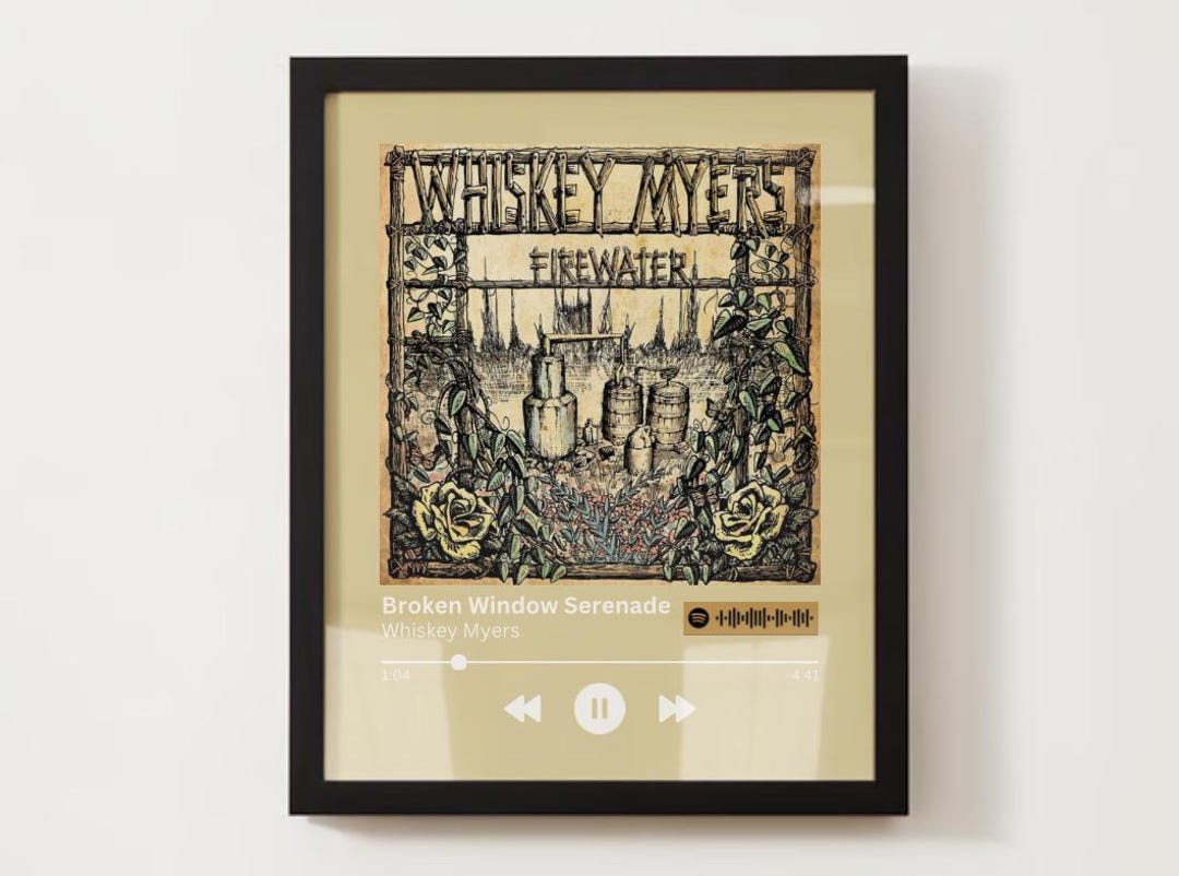 Whiskey Myers Broken Window Serenade Song Digital Poster Print Download ...