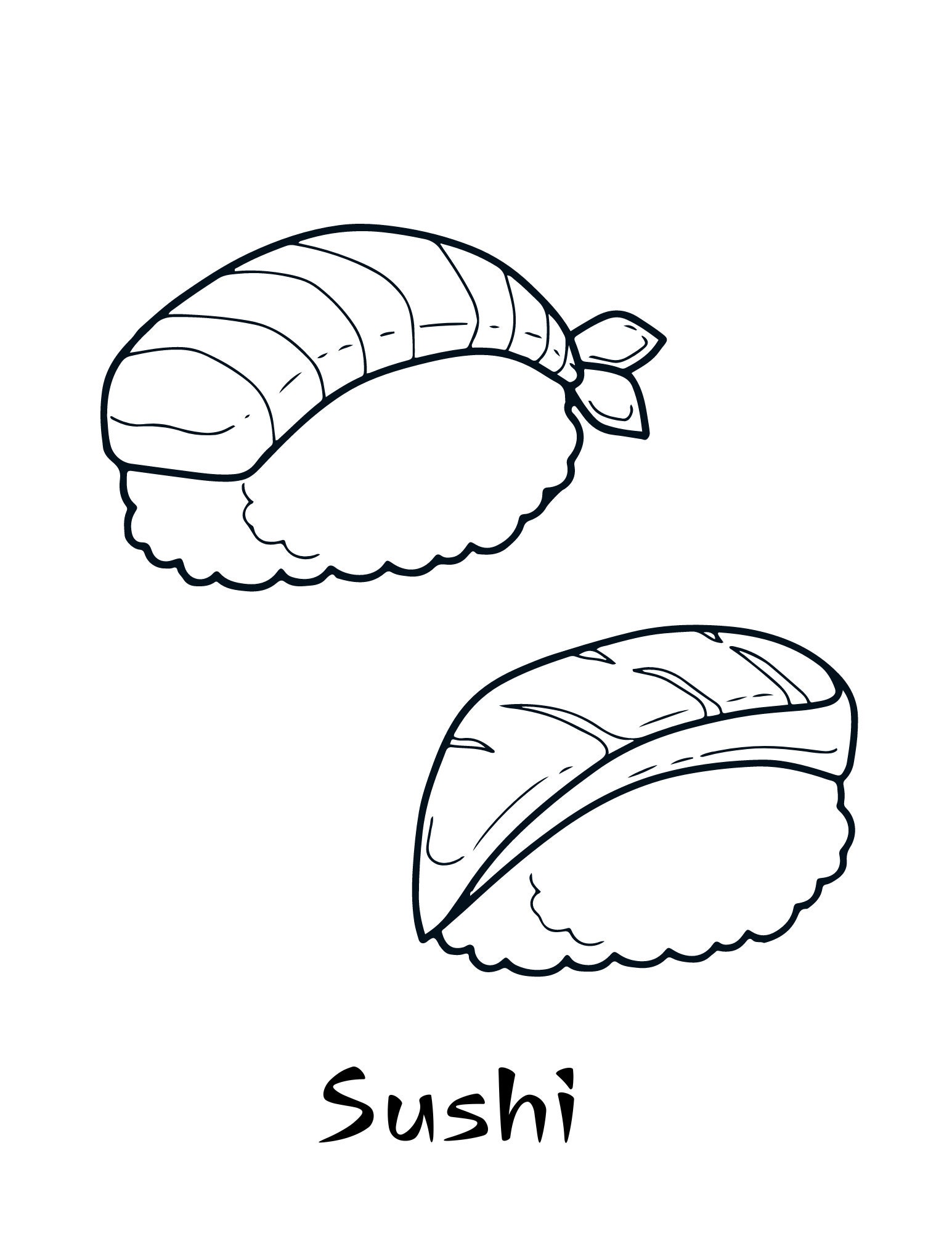 Food and Snacks Coloring Book | Bold and Easy , Food Coloring Pages ...