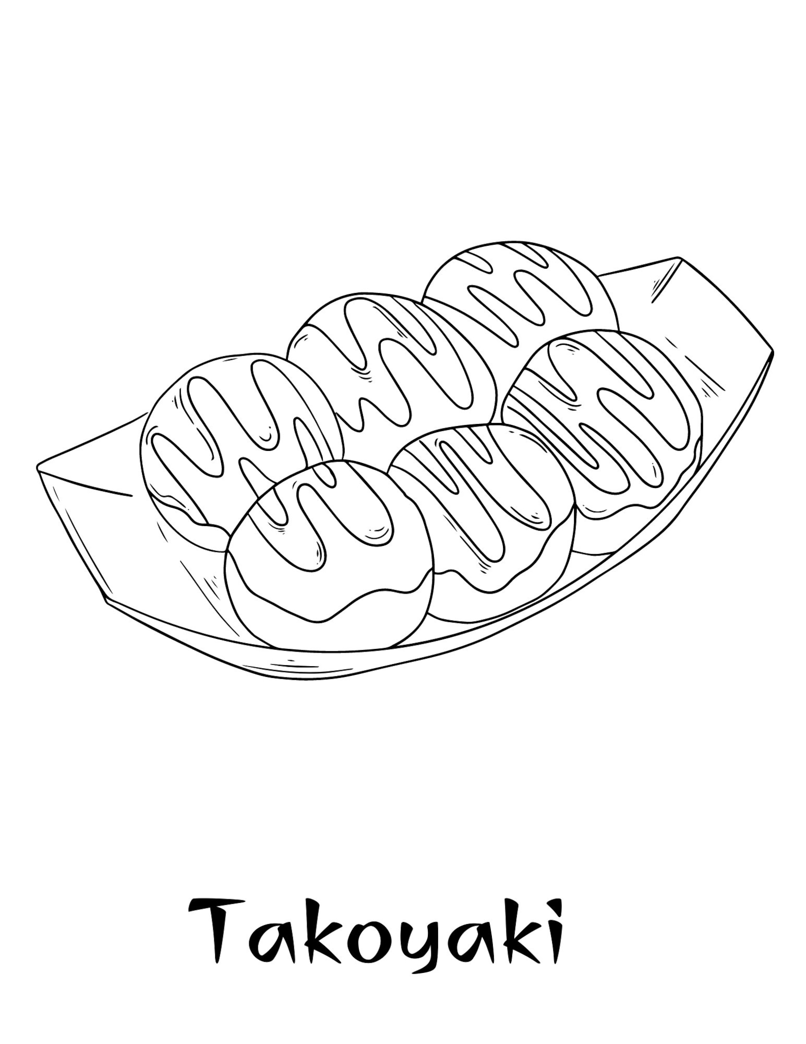 Food and Snacks Coloring Book | Bold and Easy , Food Coloring Pages ...