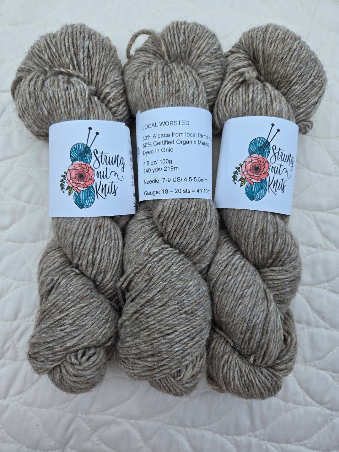 Local Worsted Weight Yarn Natural Color - Etsy
