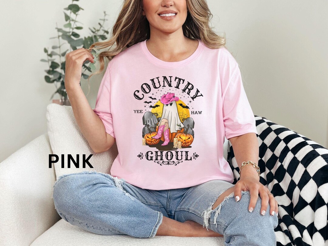 Cowgirl Halloween Shirt. A Cute Western Retro Funny Country Ghoul With ...