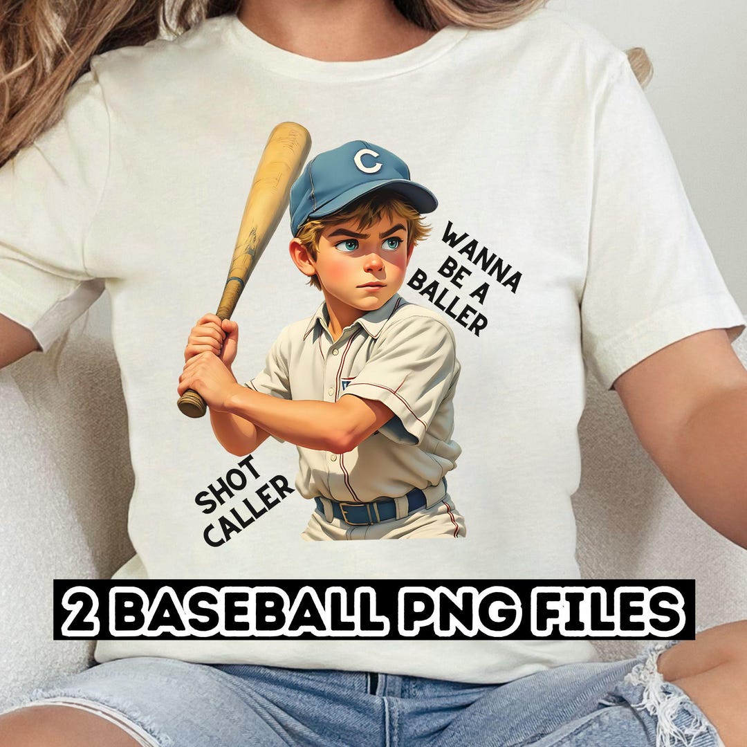 Wanna Be a Baller Shot Caller Png Retro Baseball Shirt Design Vintage ...
