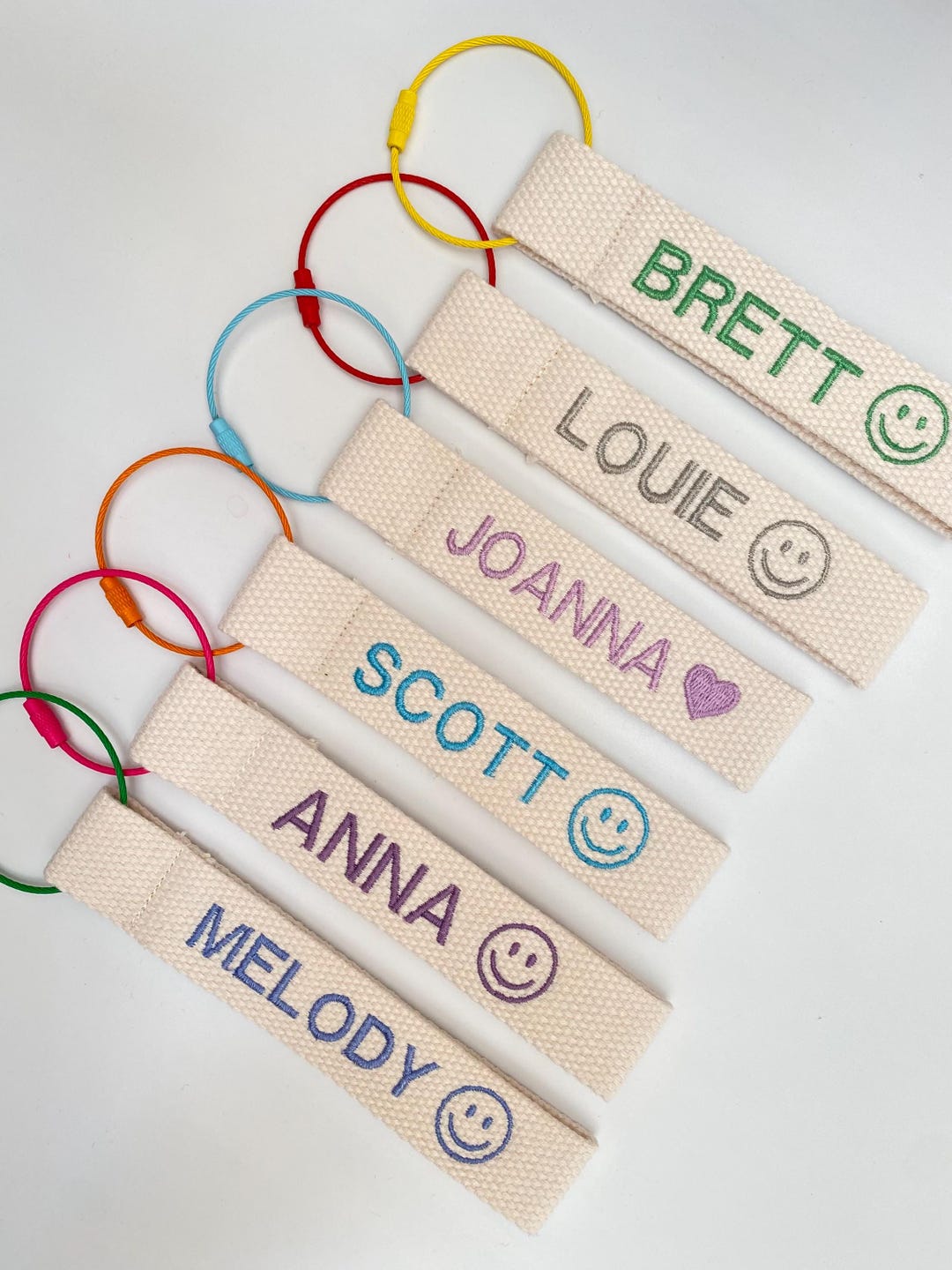 Custom Name Tag, Embroidery Name Tag, Personalized Luggage Tag ...
