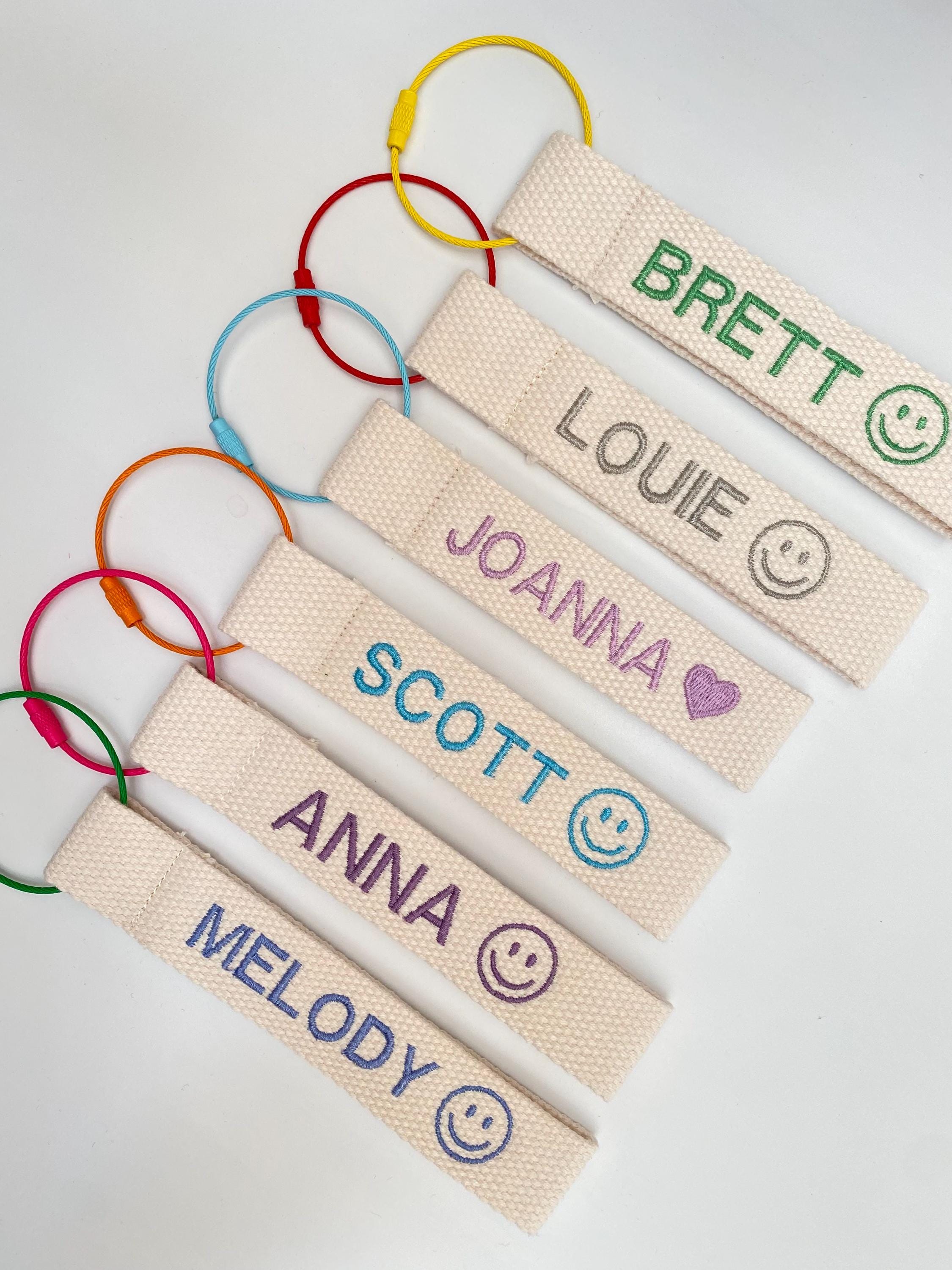 Custom Name Tag, Embroidery Name Tag, Personalized Luggage Tag ...