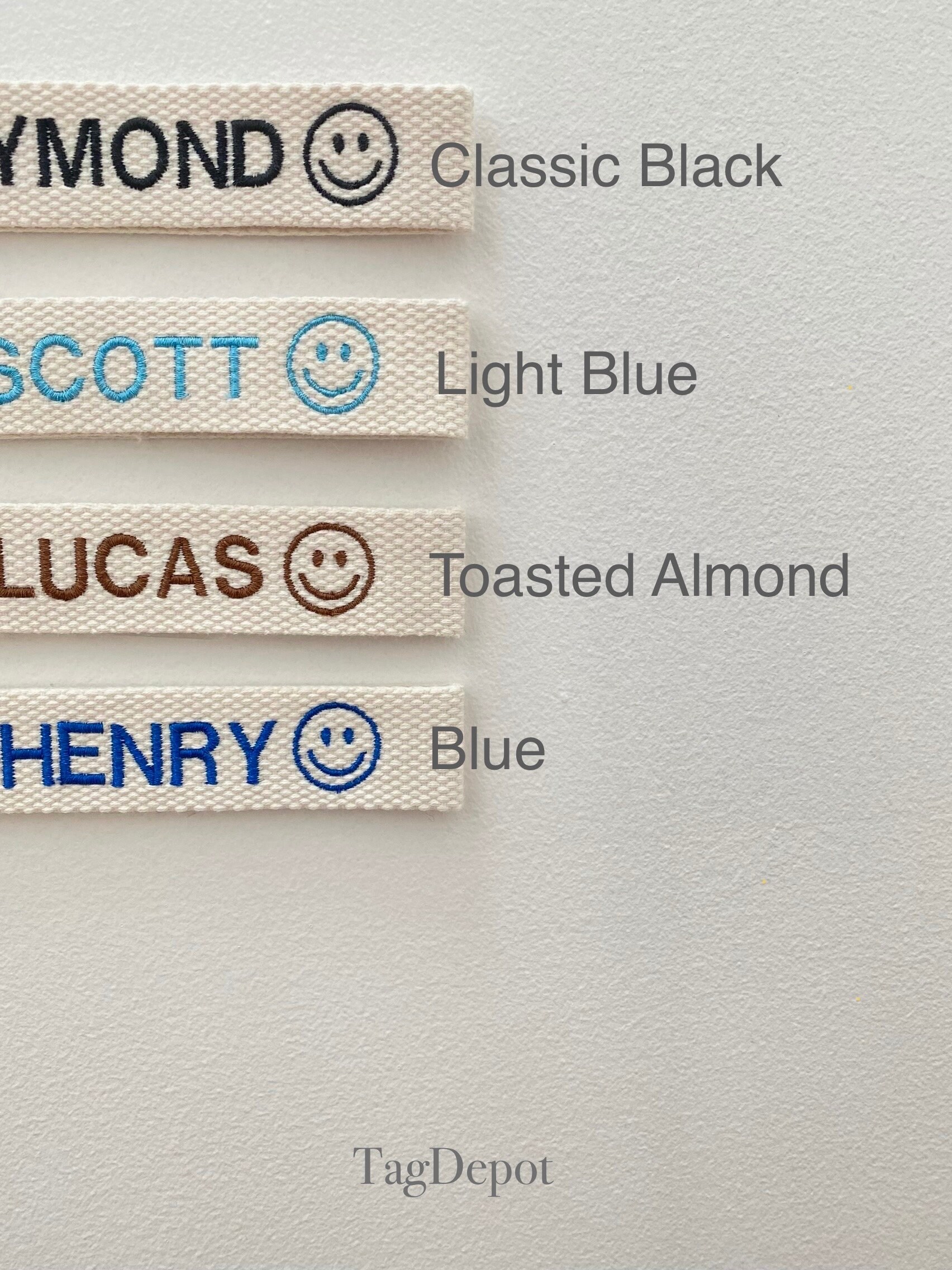 Custom Name Tag, Embroidery Name Tag, Personalized Luggage Tag ...