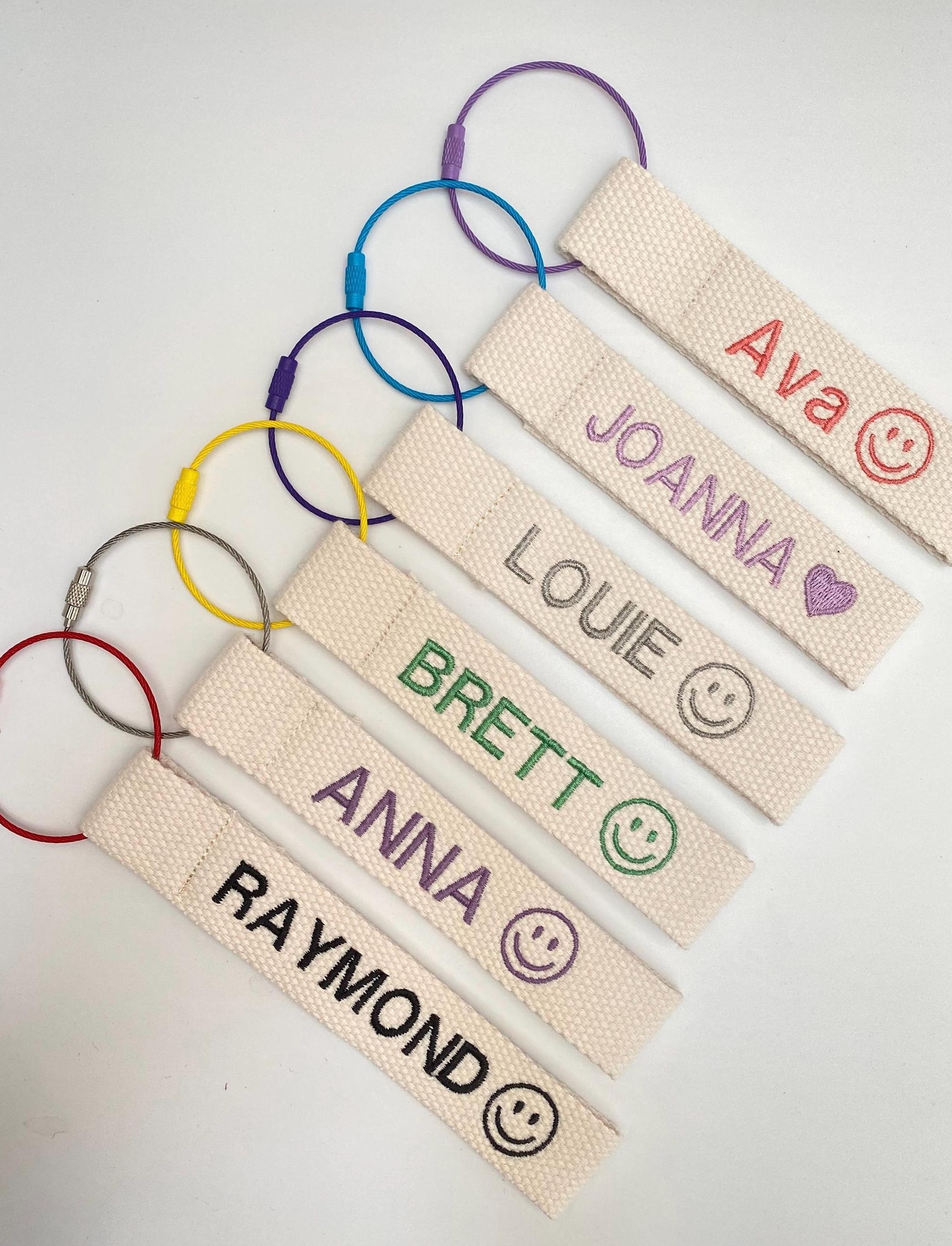 Custom Name Tag, Embroidery Name Tag, Personalized Luggage Tag ...