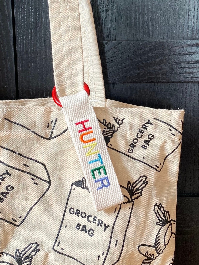 Custom Name Tag, Embroidery Name Tag, Personalized Luggage Tag ...