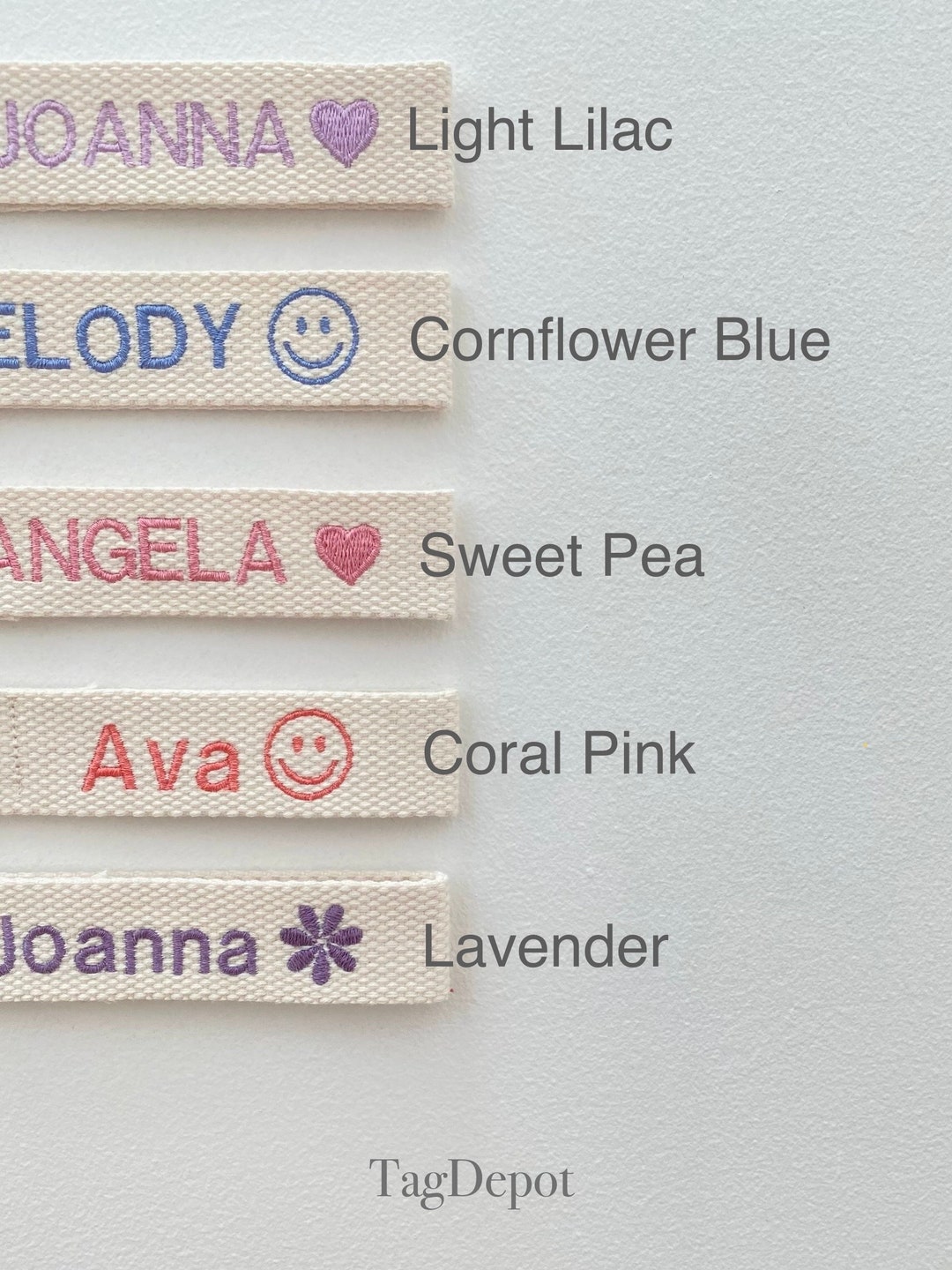 Custom Name Tag, Embroidery Name Tag, Personalized Luggage Tag ...