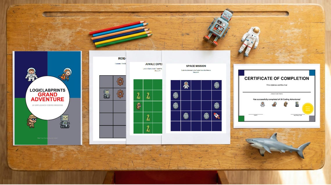 Unplugged Coding for Kids PDF | Printable STEM Activity | Logic Puzzles ...