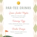 Golf Theme Party Bar Menu Digital Download; Editable Cocktail Menu, 8 ...