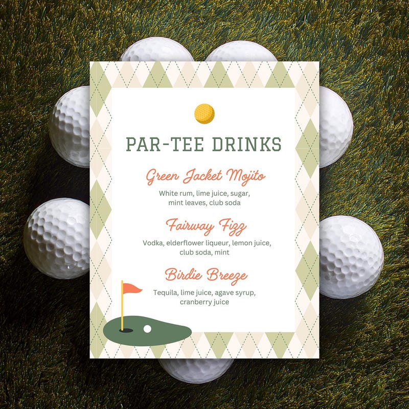 Golf Themed Party - Etsy