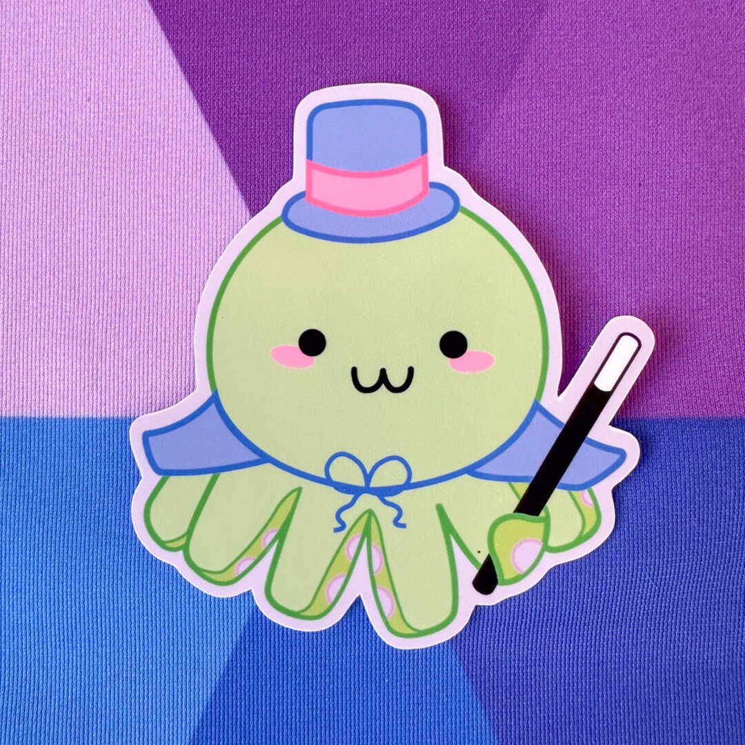 Magic Octopus Vinyl Sticker - Etsy