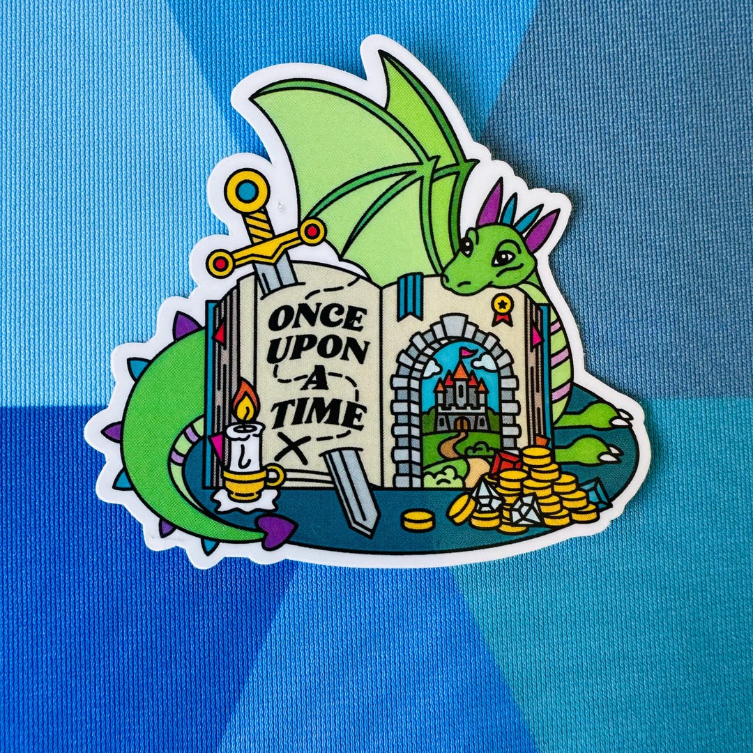Once Upon A Time - Vinyl Sticker - Etsy