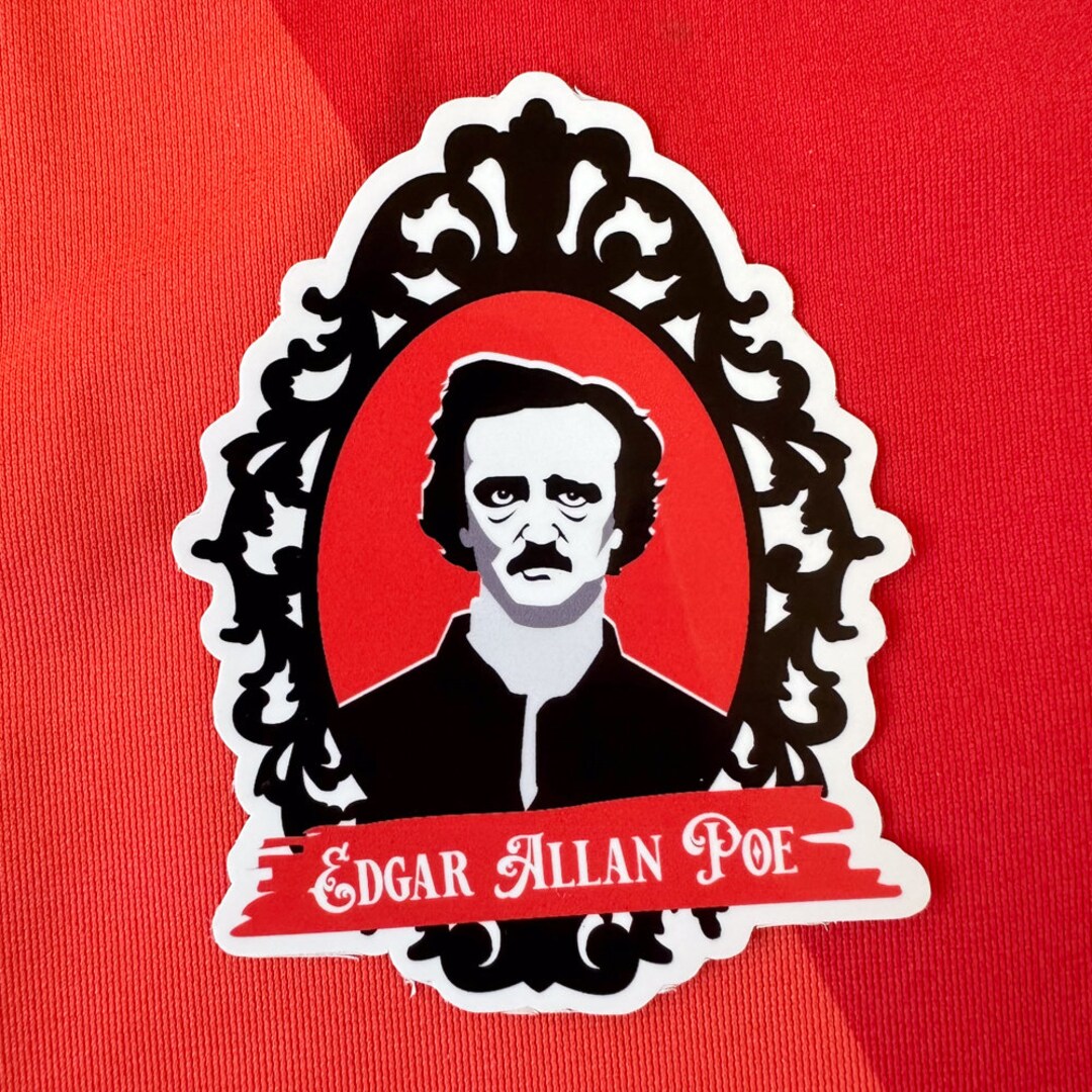 Edgar Allan Poe - Vinyl Sticker - Etsy