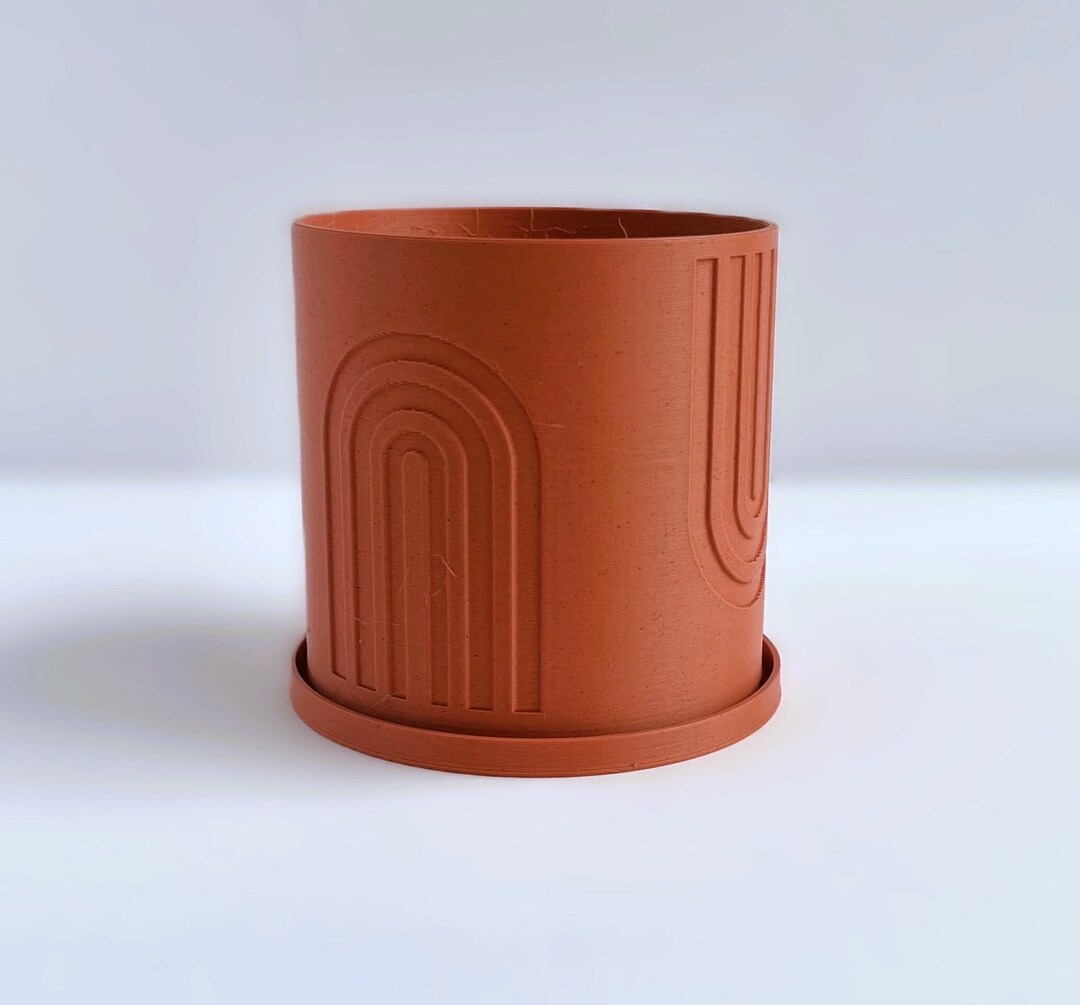 Arch / Rainbow Planter Pot With Built-in Saucer - Etsy