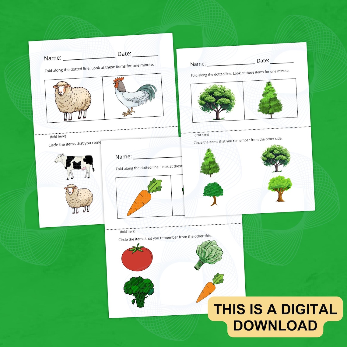 Memory Exercise Worksheet Dementia Activities Cognitive Worksheets ...