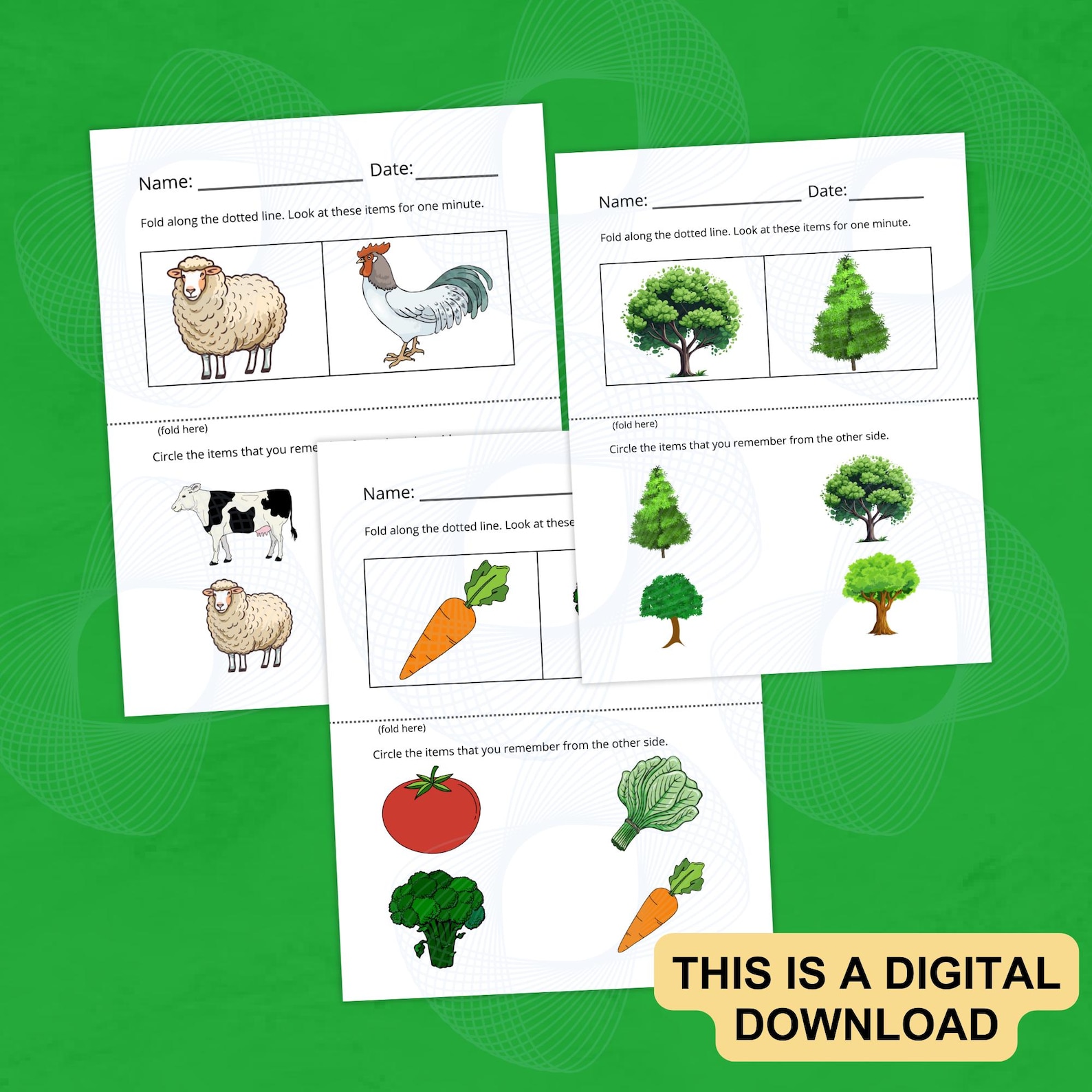 Memory Exercise Worksheet Dementia Activities Cognitive Worksheets ...