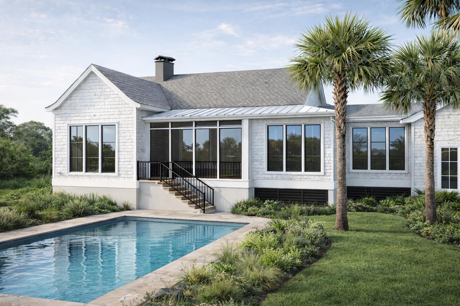Raised Coastal Cottage House Plan 2150 Sq Ft – 3 Bed 2.5 Bath – 2 Car ...