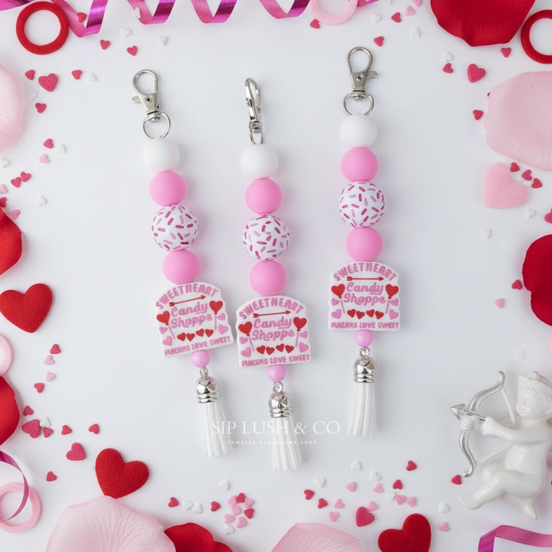 Sweetheart Candy Shop Beaded Charm, Valentine's Day Accessory - Etsy